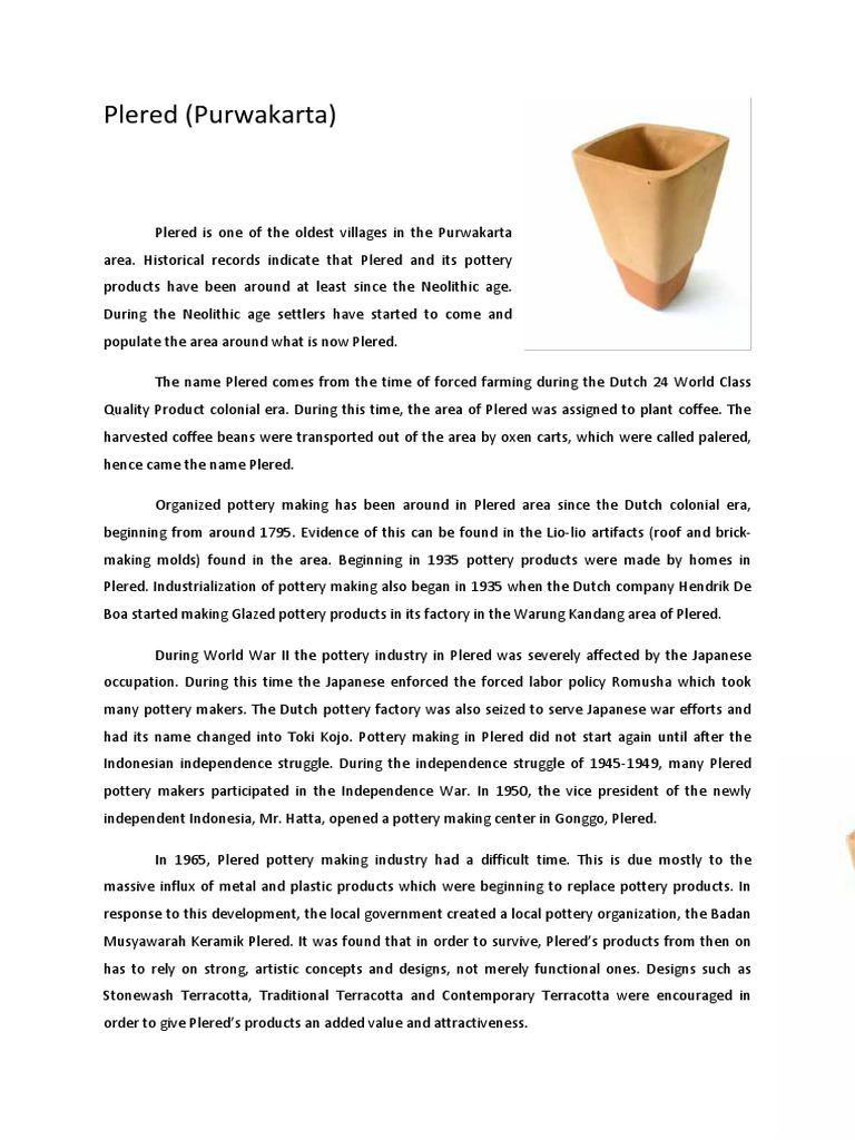 Plered | PDF | Travel | Art