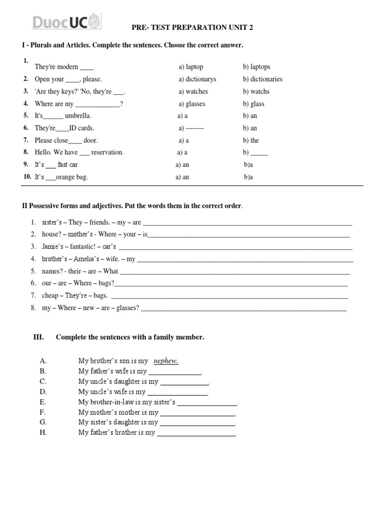 Preparing for the Test: A Comprehensive Review of Key Grammar Concepts ...