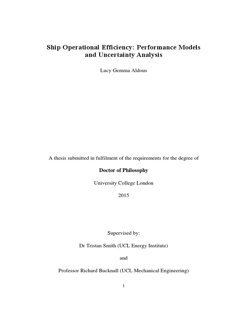 Ship Efficiency and Performance PDF | PDF | Sensitivity Analysis ...