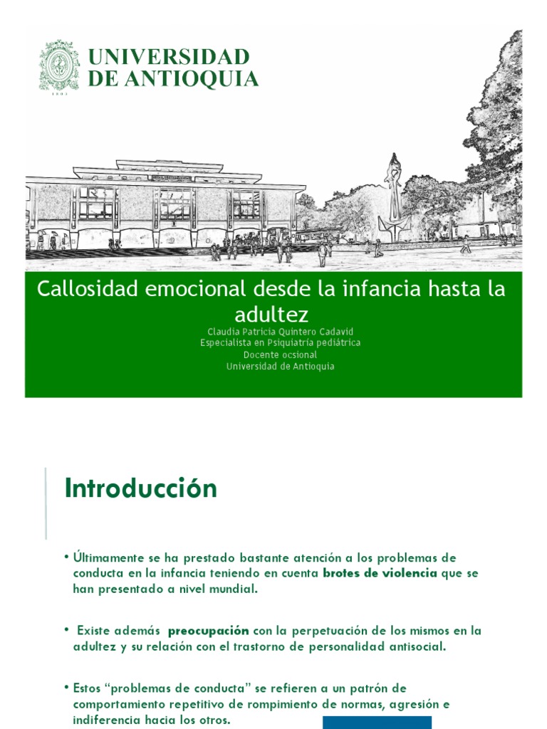 Callosidad Emocional | PDF | Adultos | Manual Diagnóstico y Estadístico ...