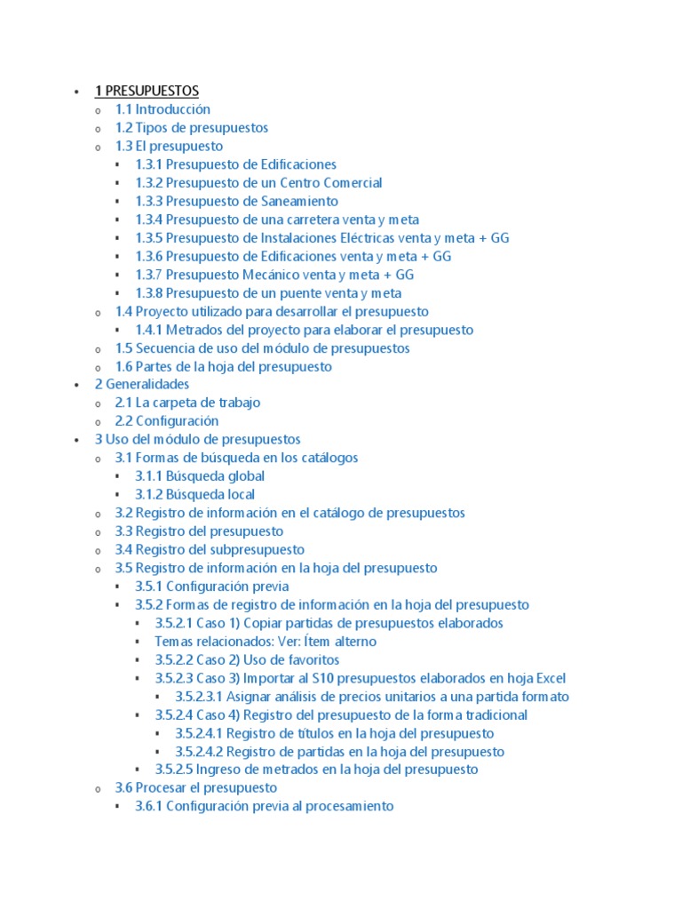 Manual s10 | PDF | Point and Click | Presupuesto