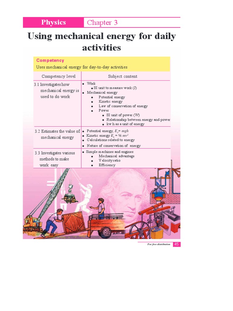 Mechanical Energy in Daily Activities | PDF | Technology & Engineering