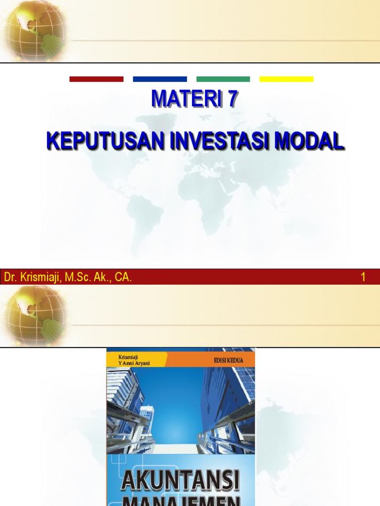 Bab 7 - Keputusan Investasi Modal-09052017 | PDF