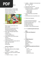 Kelas 1 - Modul Calistung 01 | PDF