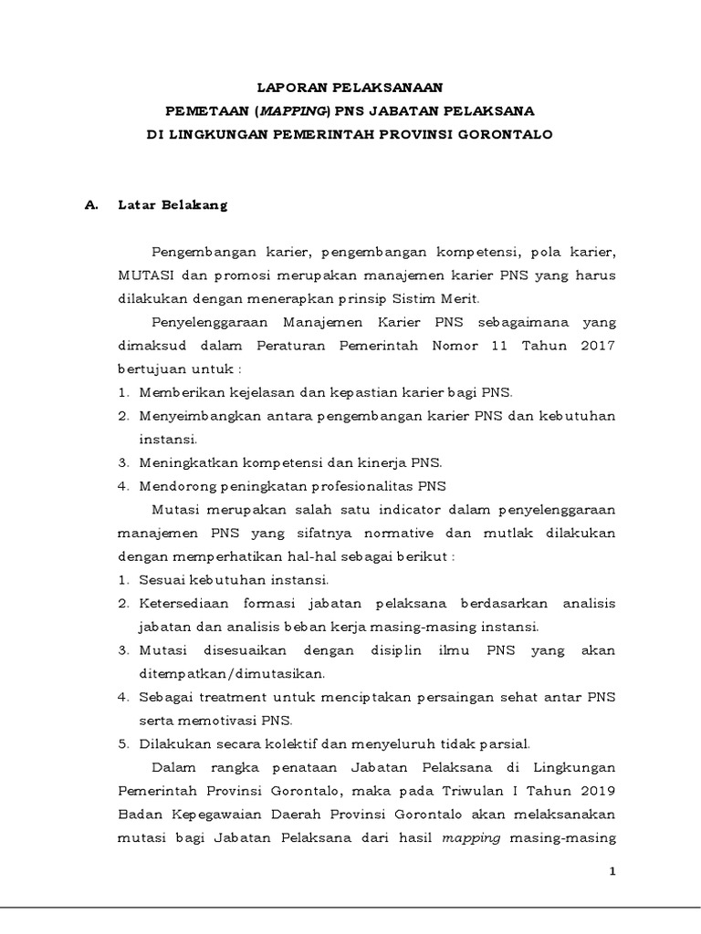 Laporan Hasil Mapping | PDF