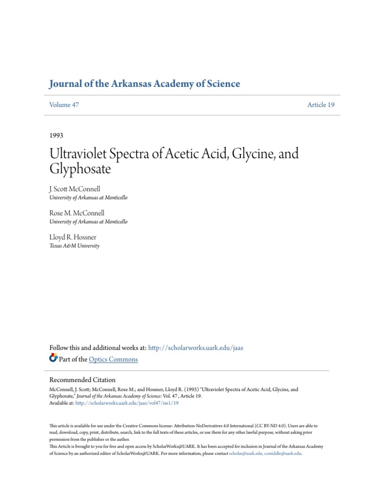 UV Spectra of Acetic Acid Analysis | PDF | Ultraviolet–Visible ...