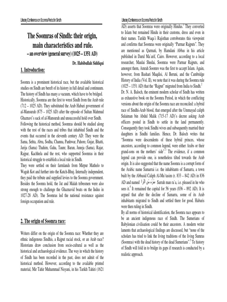 Soomro Dynasty | PDF | Sindh | Pottery