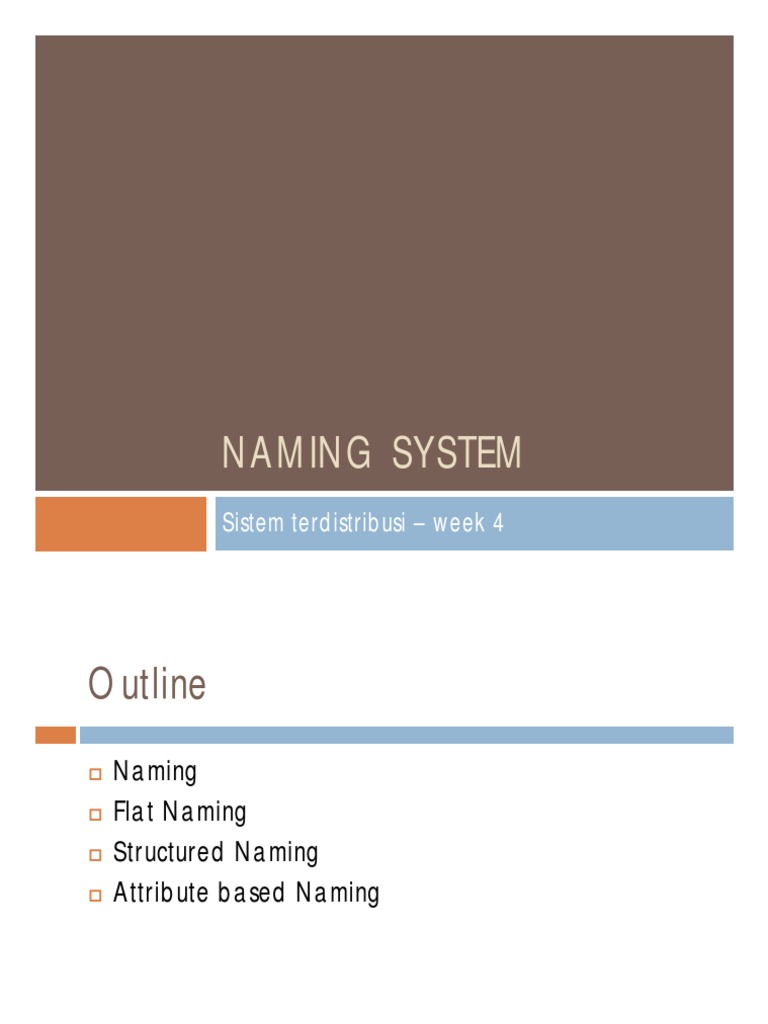 Naming System - Distributed System | PDF