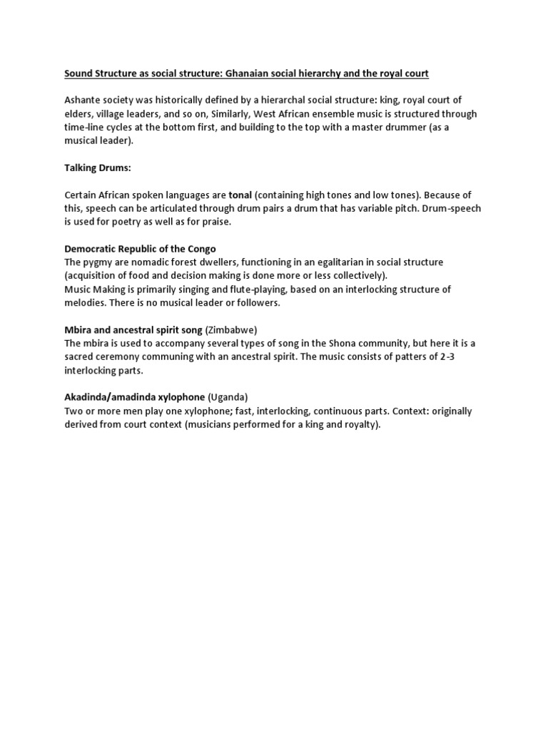 Sub Saharan Africa Notes | PDF