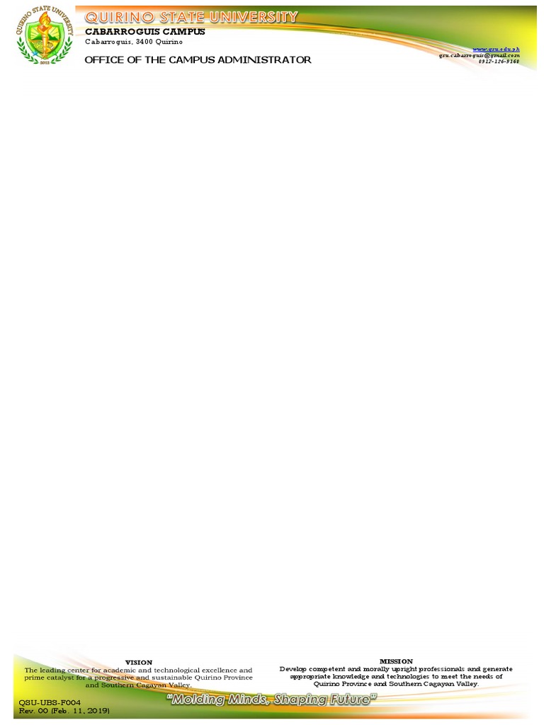 QSU Accred Template | PDF