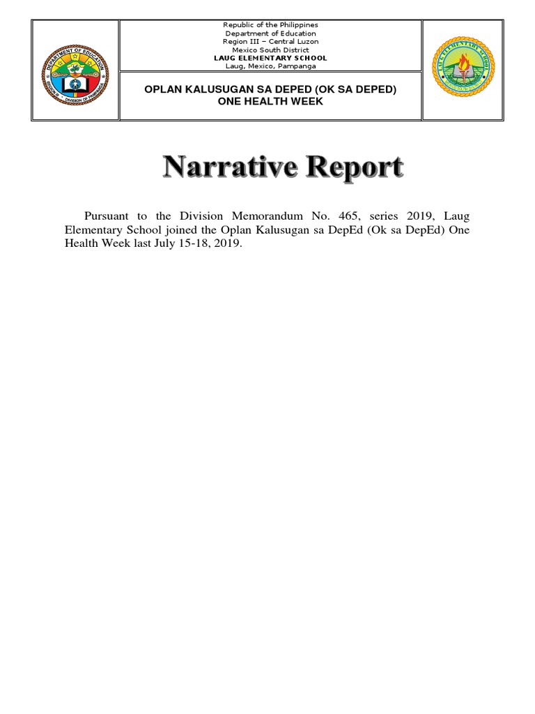 One Health Week (Ok Sa Deped) | PDF