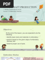 Basic Hand Stitches | PDF | Embroidery | Sewing