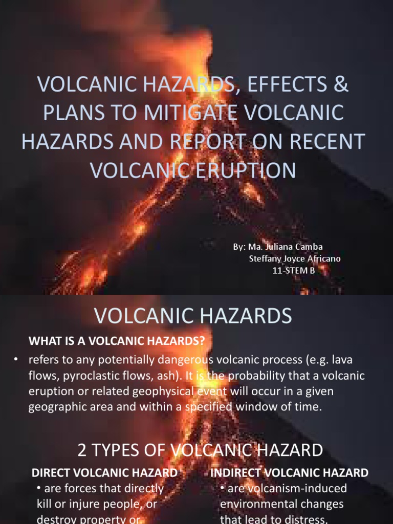 Volcanic Hazards | PDF | Volcano | Types Of Volcanic Eruptions