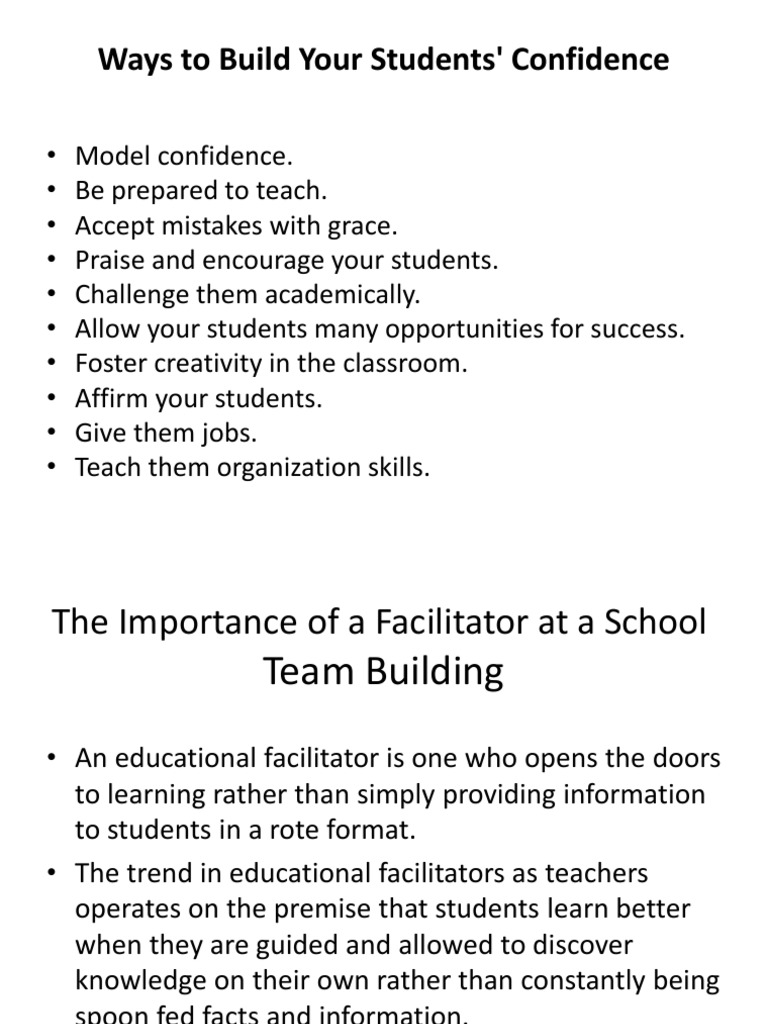 Boosting Student Confidence Strategies | PDF