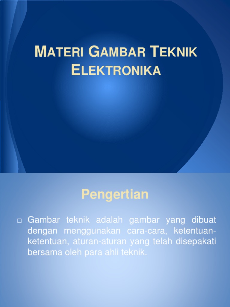 Materi Gambar Teknik Elektronika | PDF