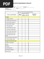 Tool Box Checklist | PDF | Technology & Engineering