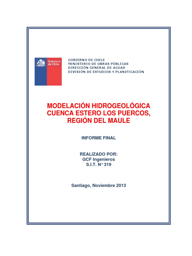 Mod Hidrogeo | PDF | Hidrología | Riego