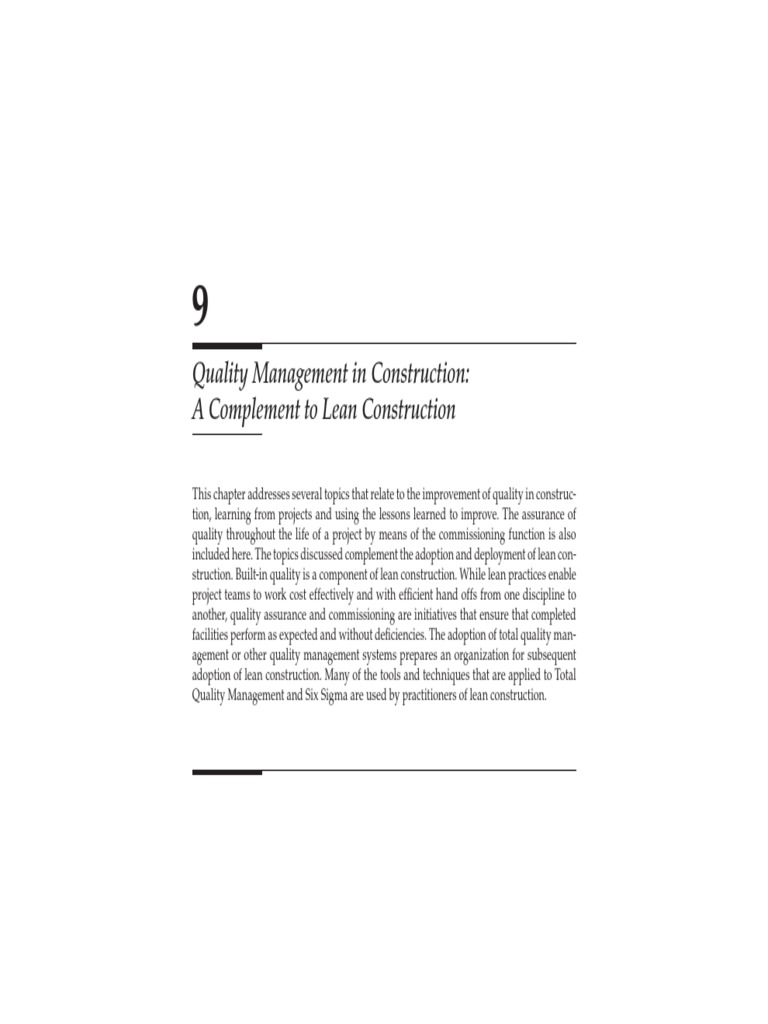 Q. Management in Construction | PDF