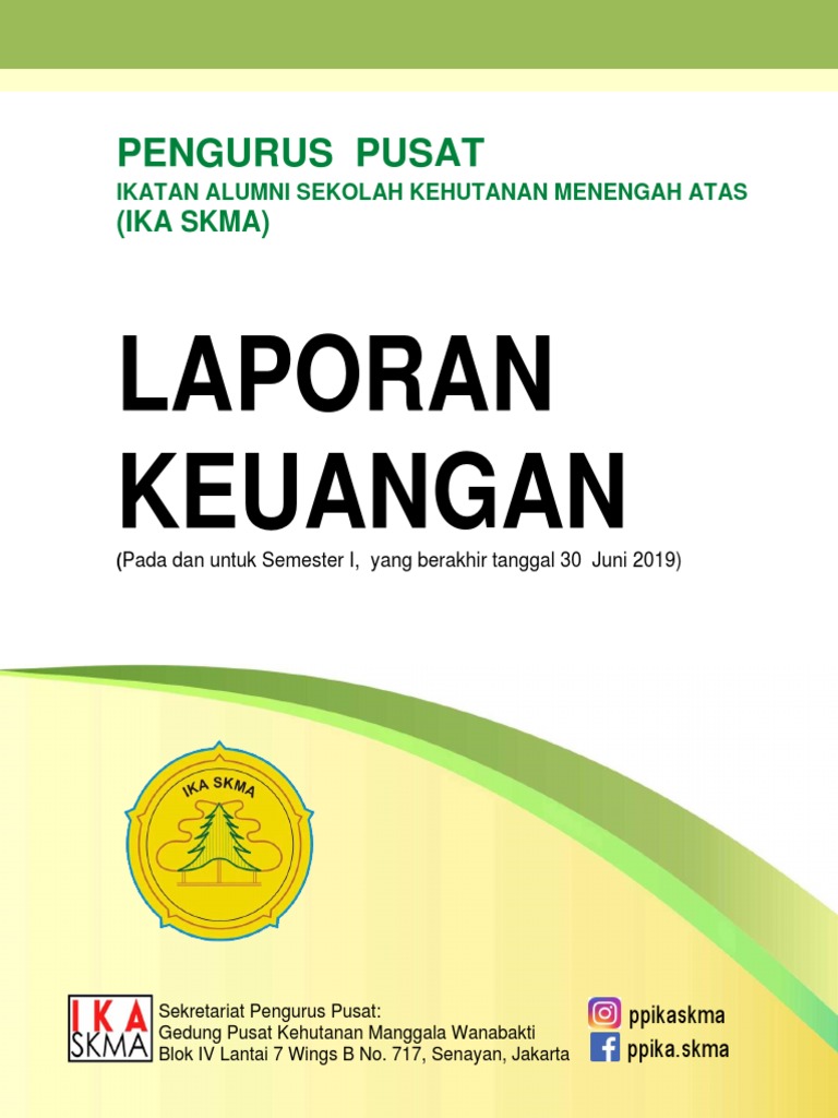 Laporan Keuangan PP IKA SKMA | PDF