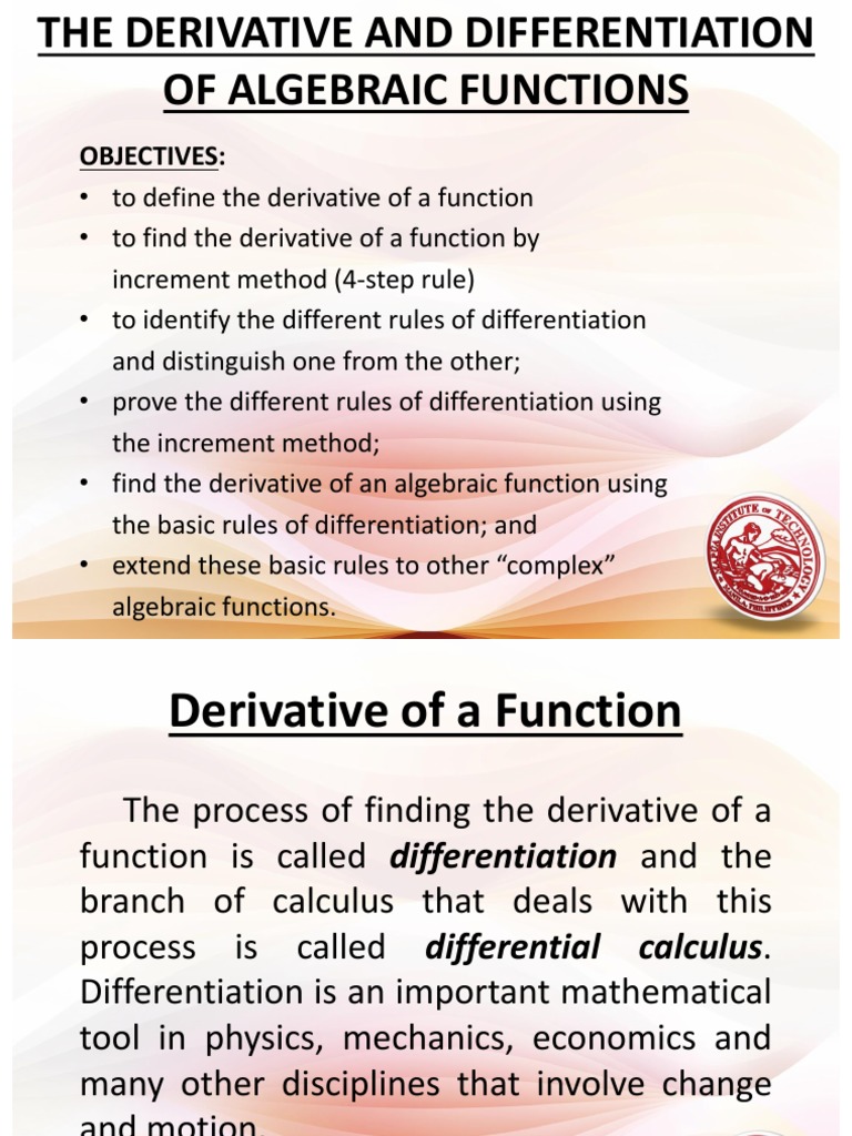 Lesson 7 - Four Step Rule Differentiation Formulas2 | PDF | Derivative ...