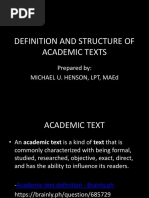Academic vs Non-Academic Texts Explained | PDF