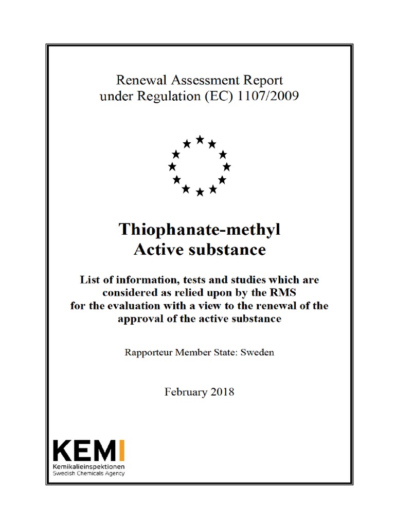 Thiophanate-Methyl Study List | PDF | Nature