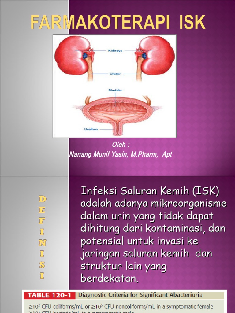 Terapi Infeksi Saluran Kemih (ISK) | PDF | Pengembangan Diri | Sains ...
