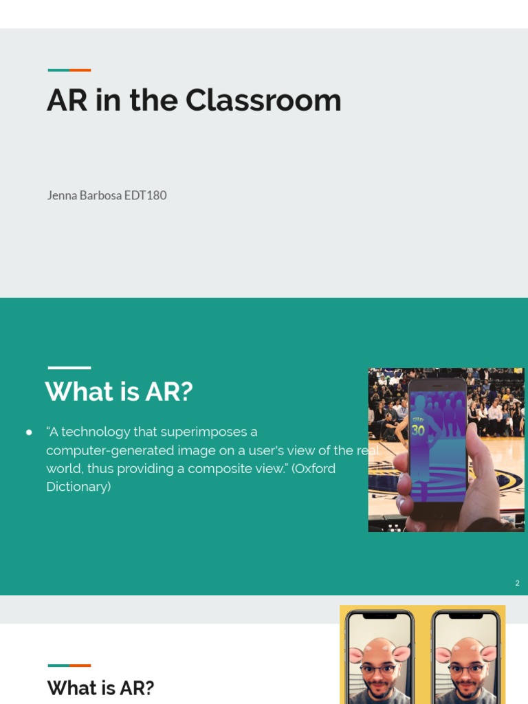 Ar in The Classroom | PDF | Augmented Reality | Alternate Reality