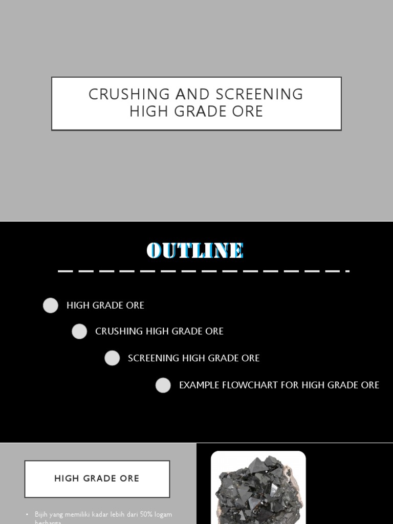 Crushing and Screening High Grade Ore | PDF