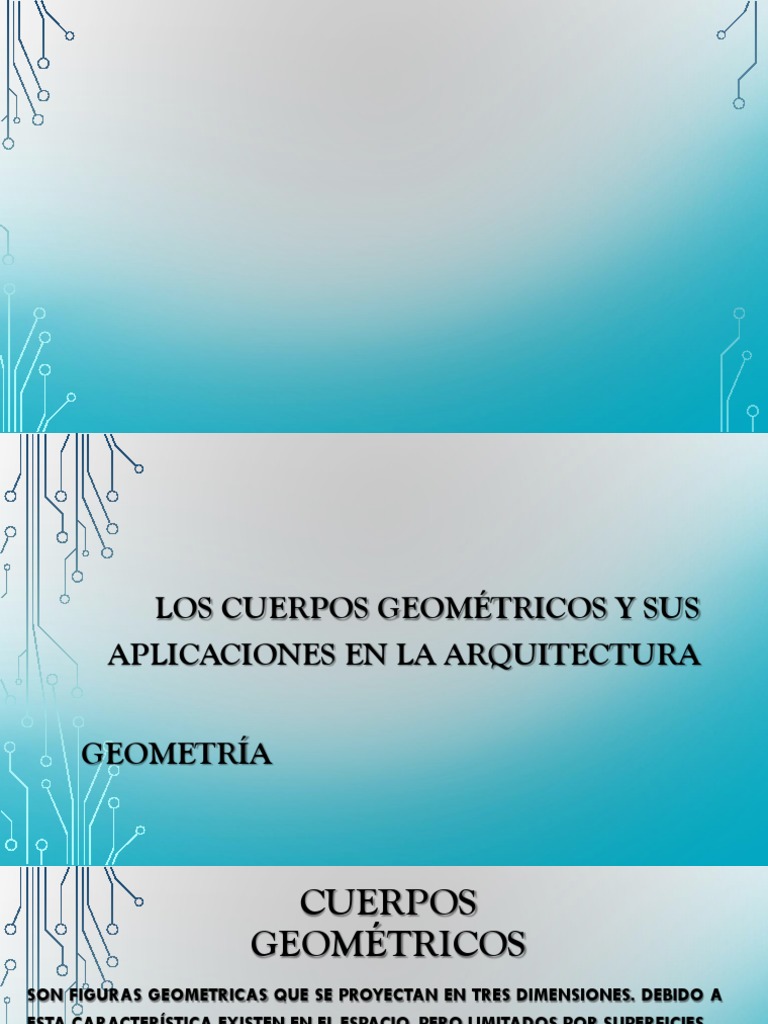 Exposición Cuerpos Geométricos | PDF | Geometría euclidiana | Formas geométricas