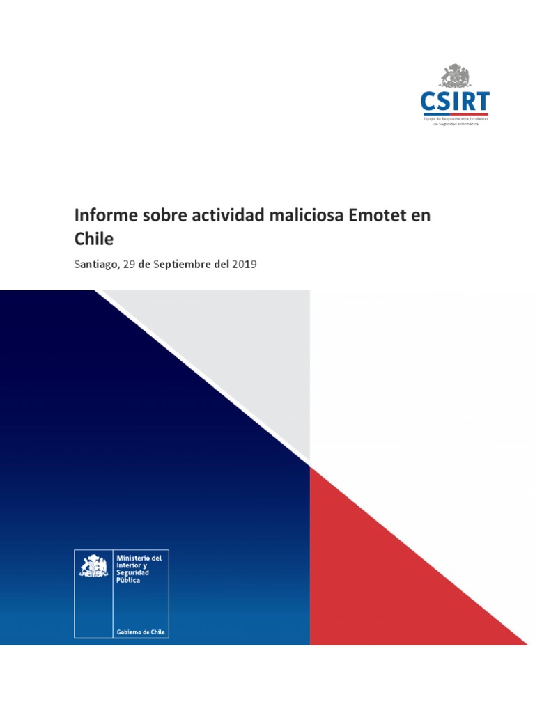 Informe EMOLET | PDF | Malware | La seguridad informática