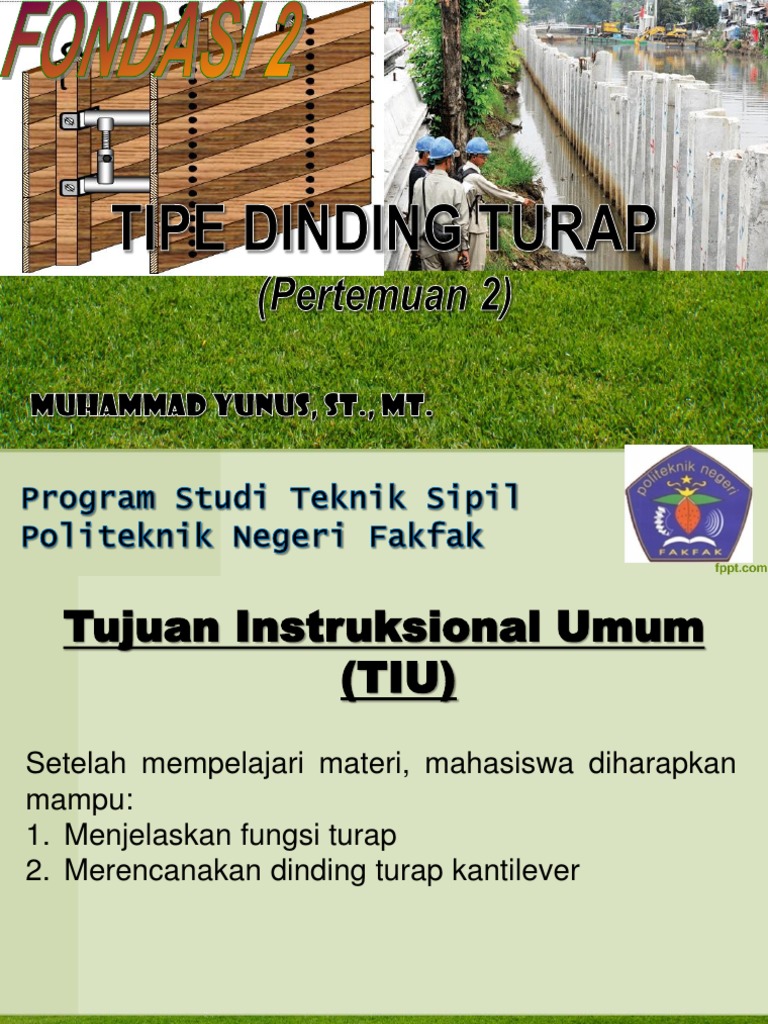 01-Tipe Dinding Turap | PDF