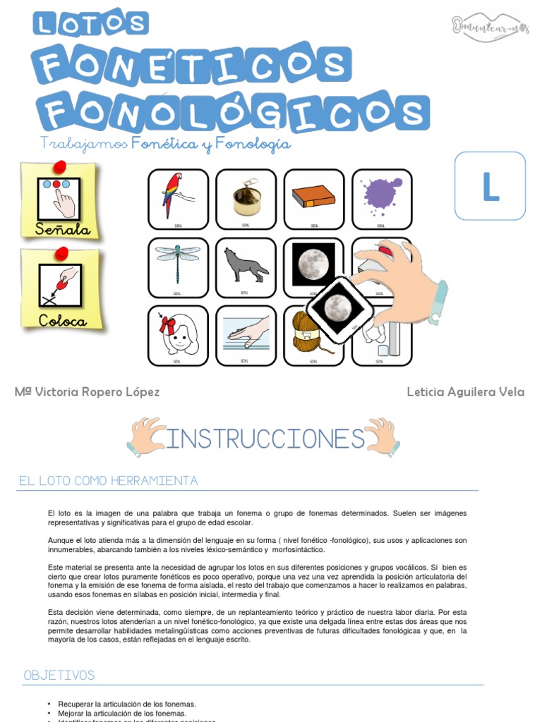 Loto Fonetico L Agrupado | PDF | Fonema | Fonología