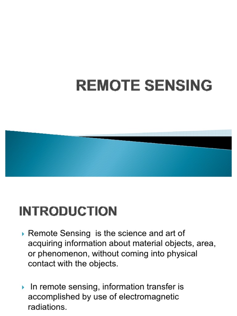 Microwave Remote Sensing Overview | PDF | Remote Sensing | Infrared