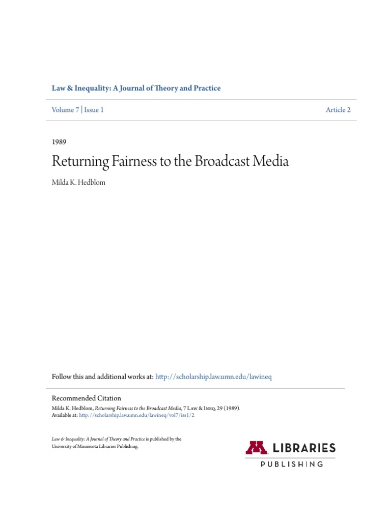 Brochure | PDF | Federal Communications Commission | First Amendment To ...