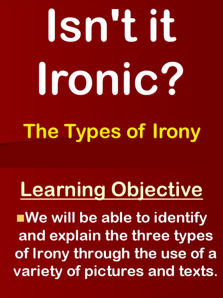 Understanding Irony for Students | PDF | Irony