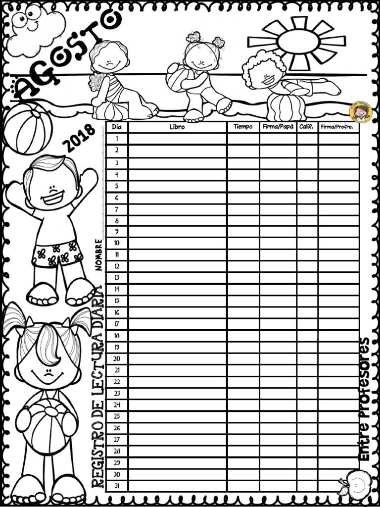 Registro de lectura diaria para estudiantes: un método para monitorear ...