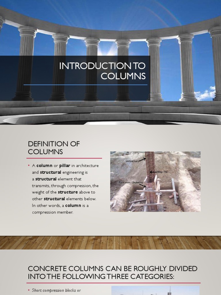 Introduction To Columns | Download Free PDF | Column | Reinforced Concrete