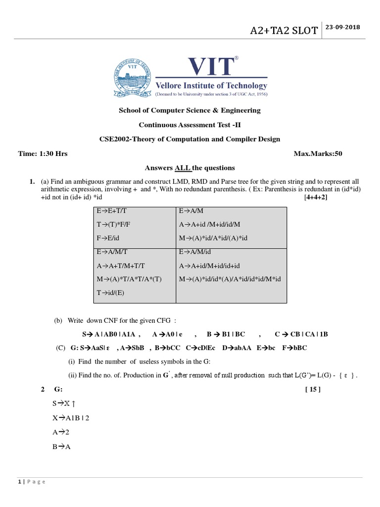 Toc 2 | PDF | Metalogic | Syntax (Logic)