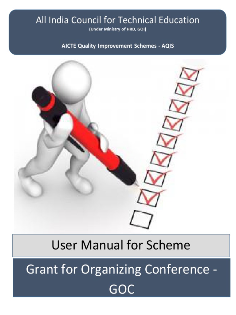 AICTE GOC User Manual for AQIS Applications | PDF | Personal Identification Number | Computing