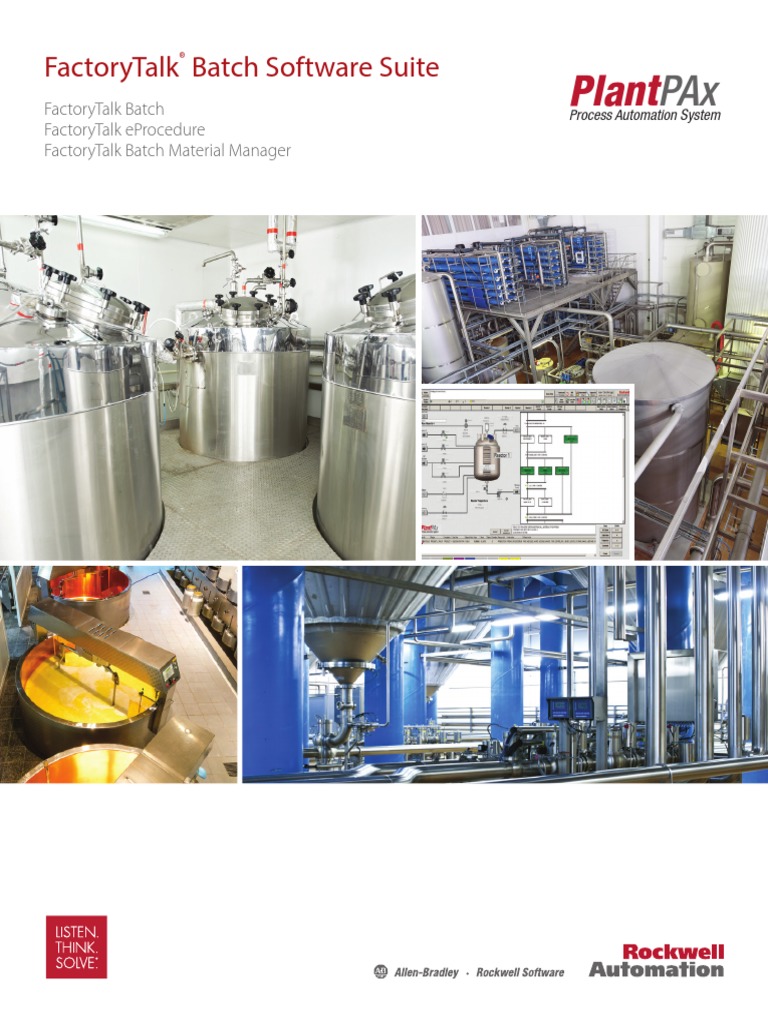 FactoryTalk® Batch Software Suite | PDF | Automation | World Wide Web