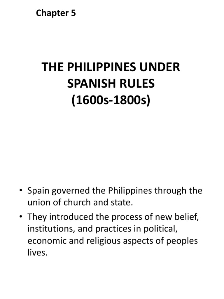 Spanish Governance in the Philippines | PDF