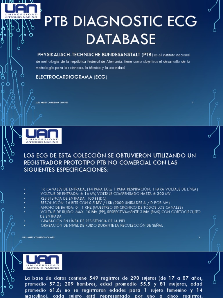 PTB Diagnostic ECG Database: A Collection of Digital Electrocardiograms ...