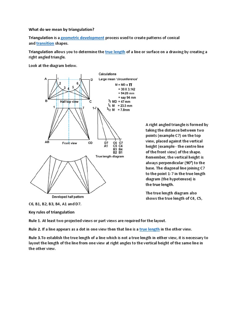 What Do We Mean by Triangulation | PDF | Circle | Euclidean Plane Geometry