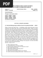 CBSE Class 3 Moral Science Question Paper SA 1 2010 - 2 | PDF