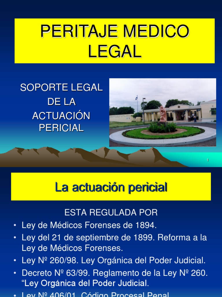 Peritaje Medico Legal: Soporte Legal De La Actuación Pericial | Testigo ...