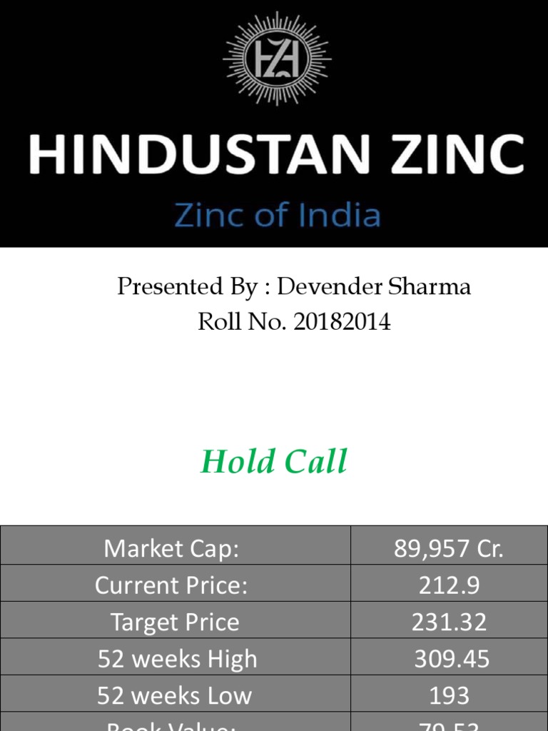Hindustan Zinc | PDF | Silver | Revenue