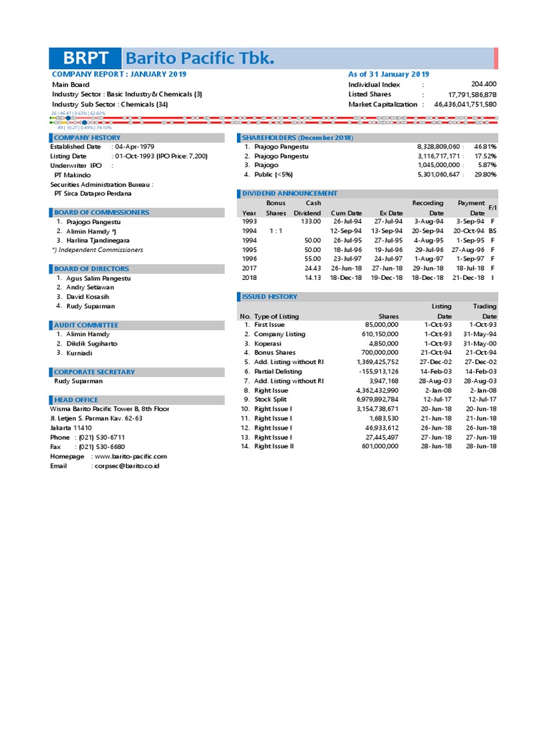BRPT 2014-2018 | PDF | Revenue | Financial Markets
