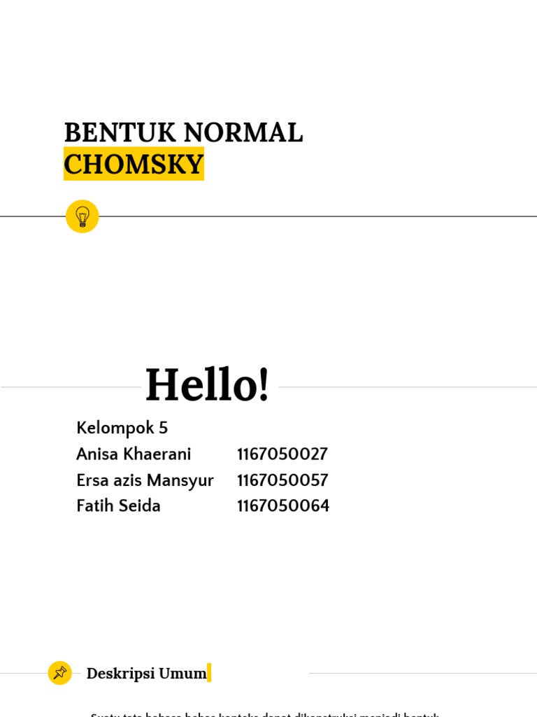 Bentuk Normal Chomsky | PDF | Komputer