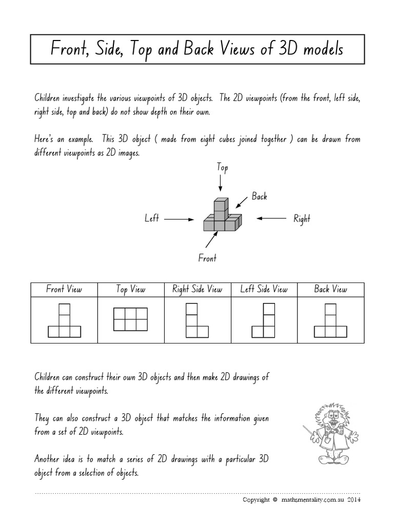 Front Left Right Top Views of 3D Objects | PDF | 3 D Modeling | Graphic ...